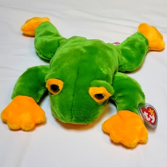 Ty | Toys | Ty 998 Smoochy Frog Stuffed Animal Beanie Baby Like New Obo ...